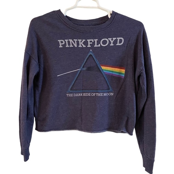 Pink Floyd | Tops | Pink Floyd Dark Side Of The Moon Crop Top ...
